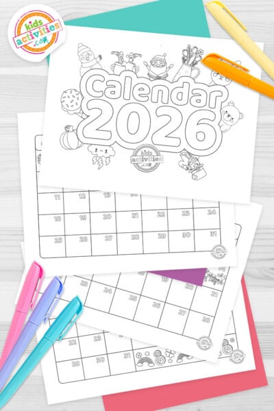 The Free Printable Calendar For Kids 2026 Is Here! Kids Activities Blog