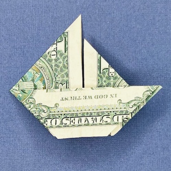 Origami Ship With Mast Instructions Origami Money Bank Campaign