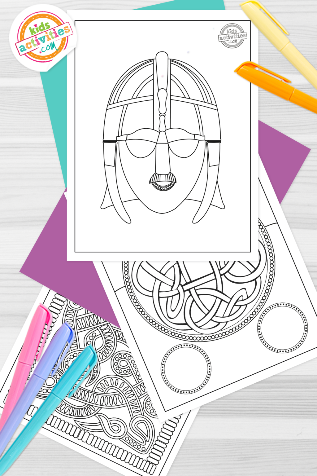 History for Kids: Early Medieval Art Free Coloring Page and Educational ...