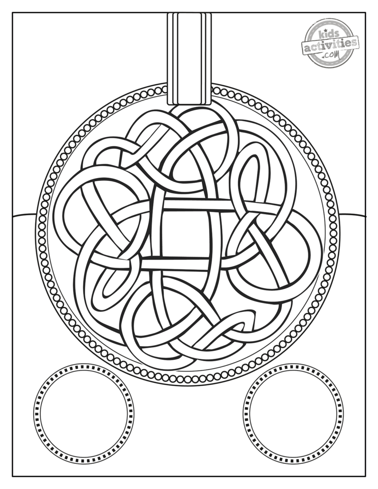 History for Kids: Early Medieval Art Free Coloring Page and Educational ...