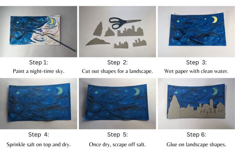 Kids Van Gogh Watercolor Art Project: Starry Night Painting | Kids ...
