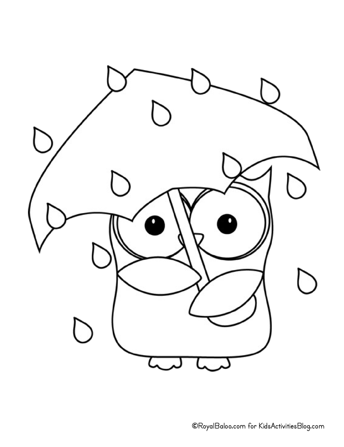 15 Adorable April Coloring Pages for Kids | Kids Activities Blog
