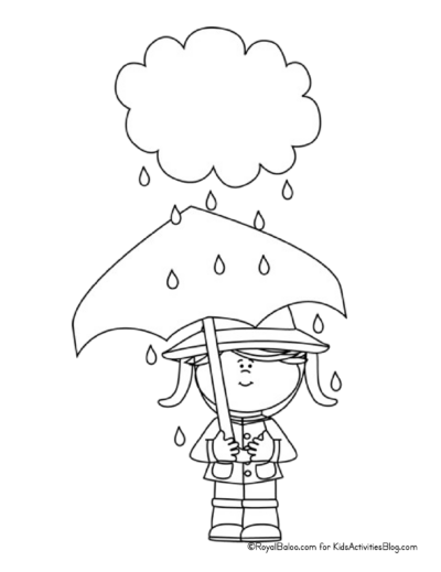 15 Adorable April Coloring Pages for Kids | Kids Activities Blog