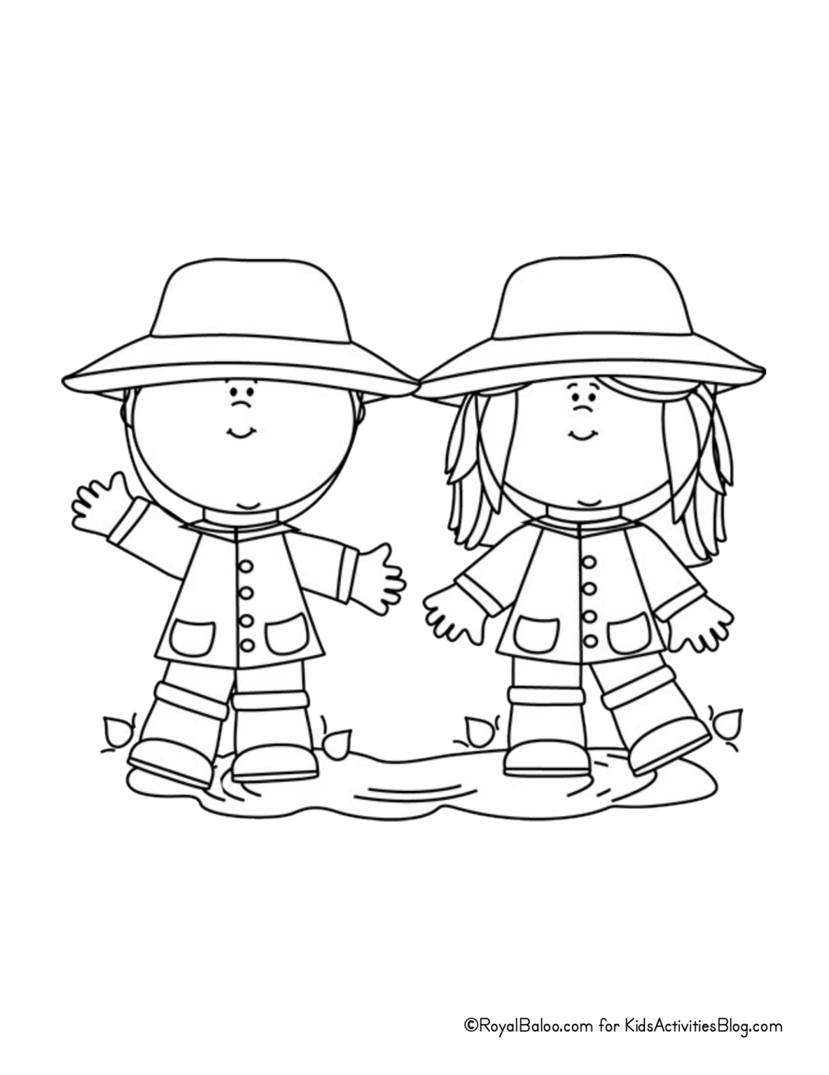 15 Adorable April Coloring Pages for Kids | Kids Activities Blog