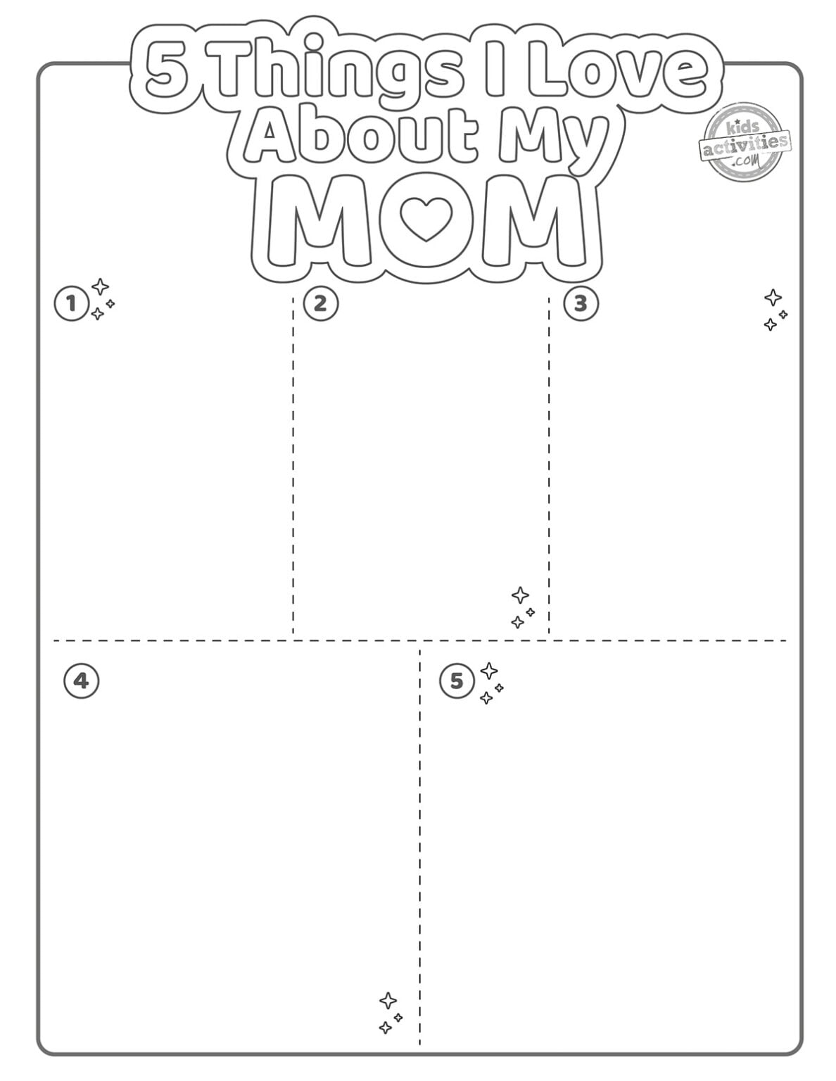 5 Things I Love About My Mom To Celebrate Mom Kids Activities Blog