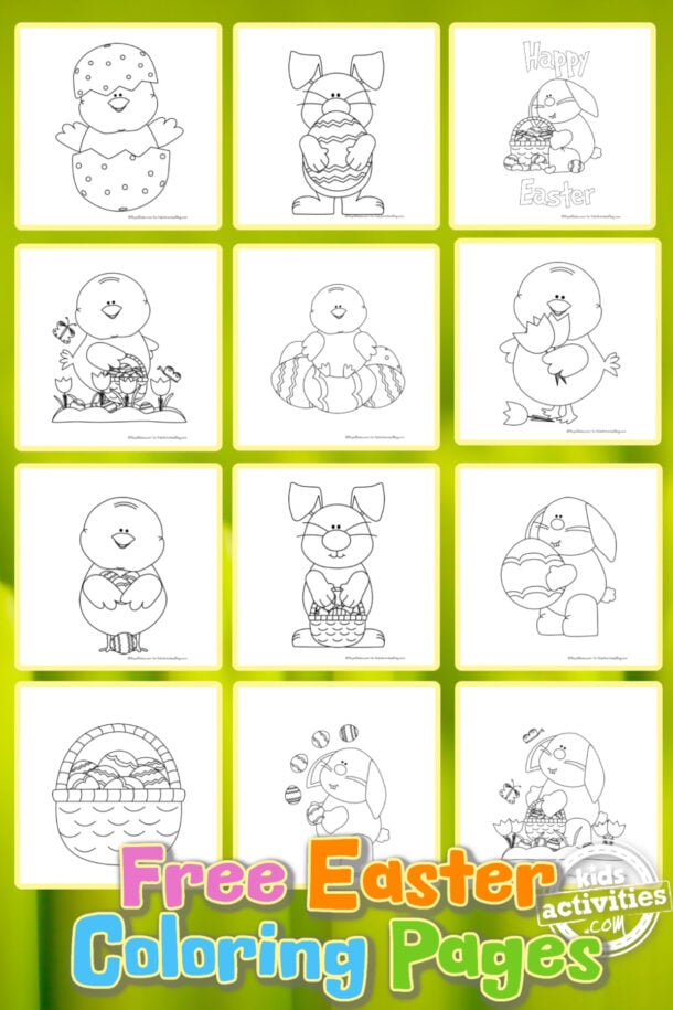 85+ Cutest Free Easter Coloring Pages for Kids | Kids Activities Blog