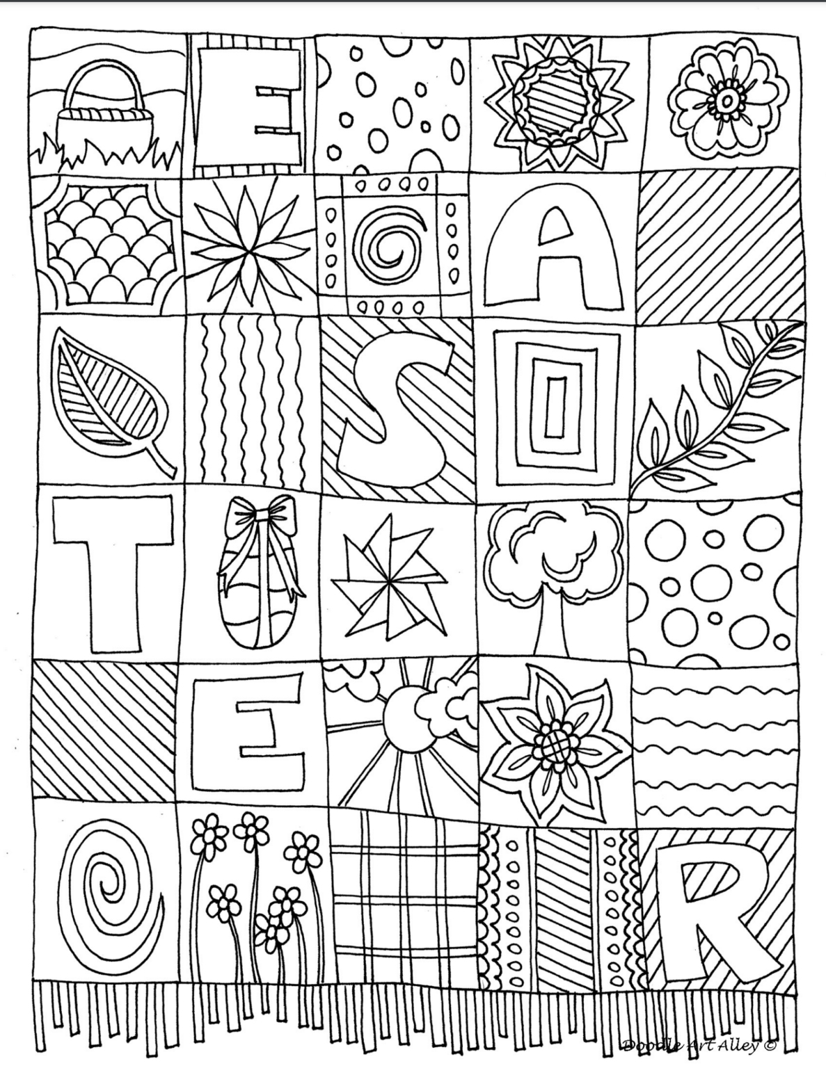 25+ Easter Coloring Pages for Kids | Kids Activities Blog