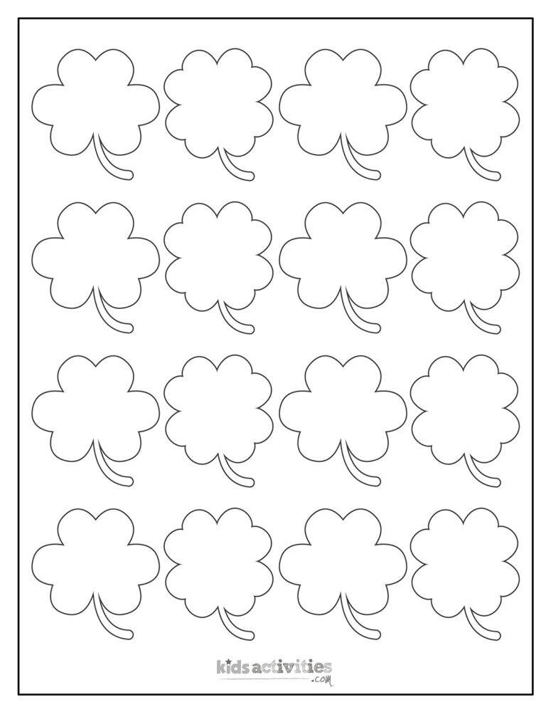 Free Shamrock Template For St. Patrick's Day Crafts | Kids Activities Blog