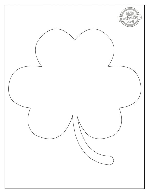 Free Shamrock Template For St. Patrick's Day Crafts | Kids Activities Blog