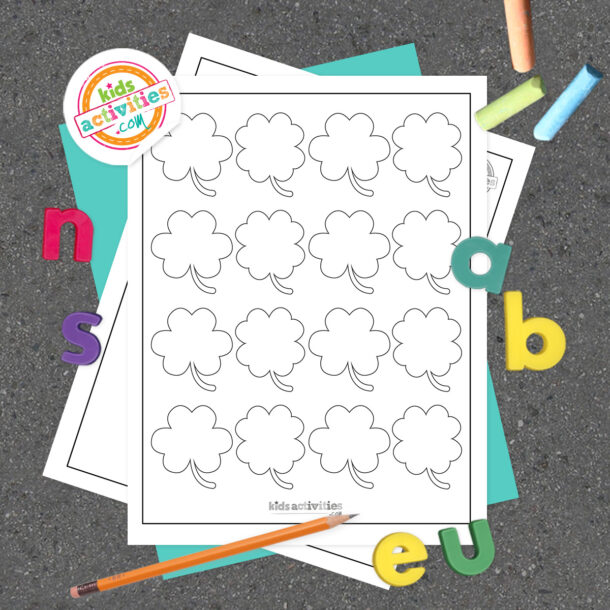 Free Shamrock Template For St. Patrick's Day Crafts | Kids Activities Blog