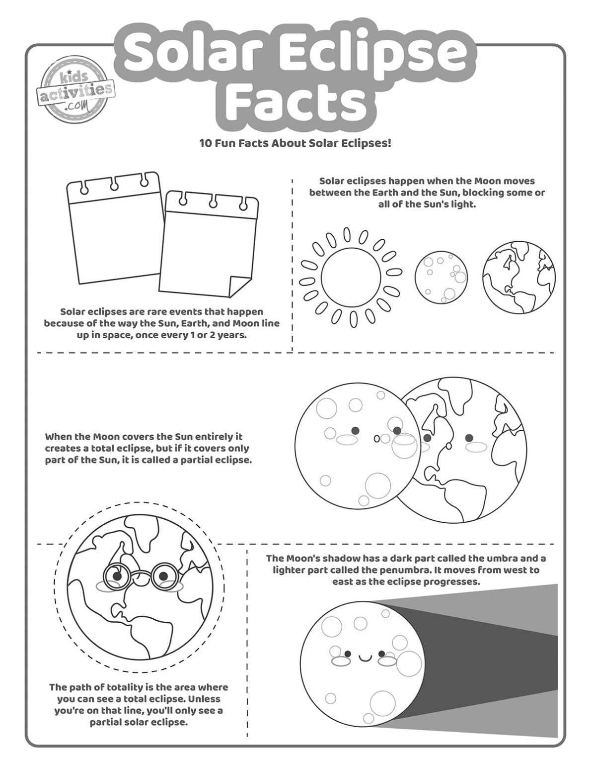 Solar Eclipse Facts (Printables + Tips To Watch The Next Solar Eclipse ...