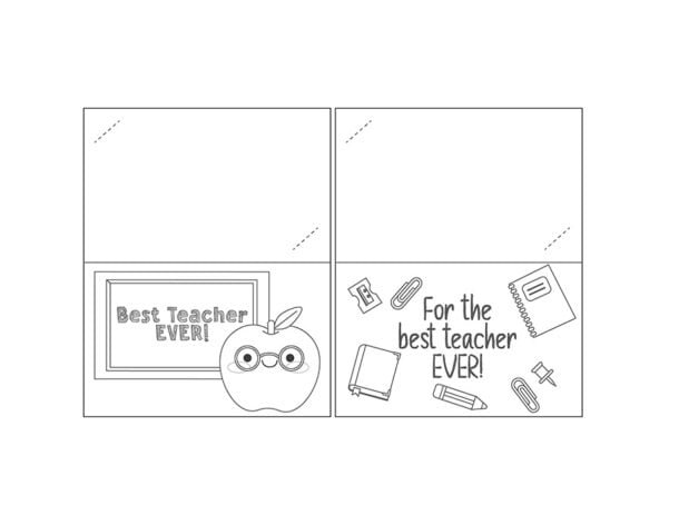 5 Free Printable Teacher Gift Card Holders | Kids Activities Blog