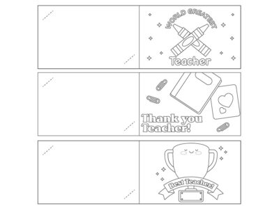 5 Free Printable Teacher Gift Card Holders | Kids Activities Blog