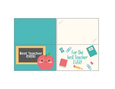 5 Free Printable Teacher Gift Card Holders | Kids Activities Blog