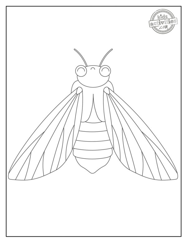 Cicada Coloring Pages For Kids of All Ages | Kids Activities Blog