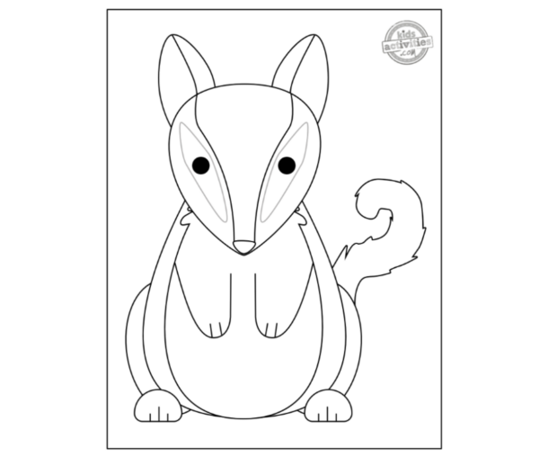 Printable Numbat Coloring Page For Kids | Kids Activities Blog