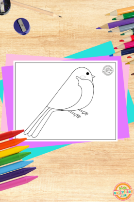 Cute Printable Nightingale Coloring Page | Kids Activities Blog