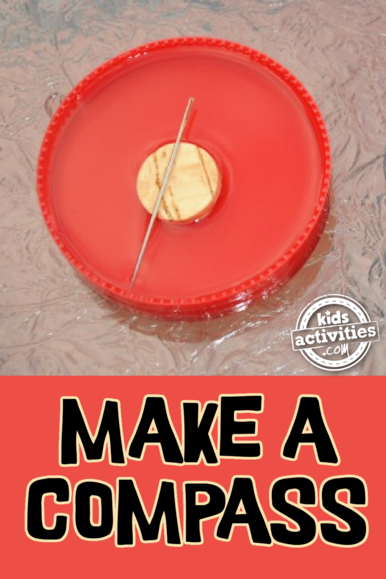 How To Make A Compass with Cork & Needle | Kids Activities Blog