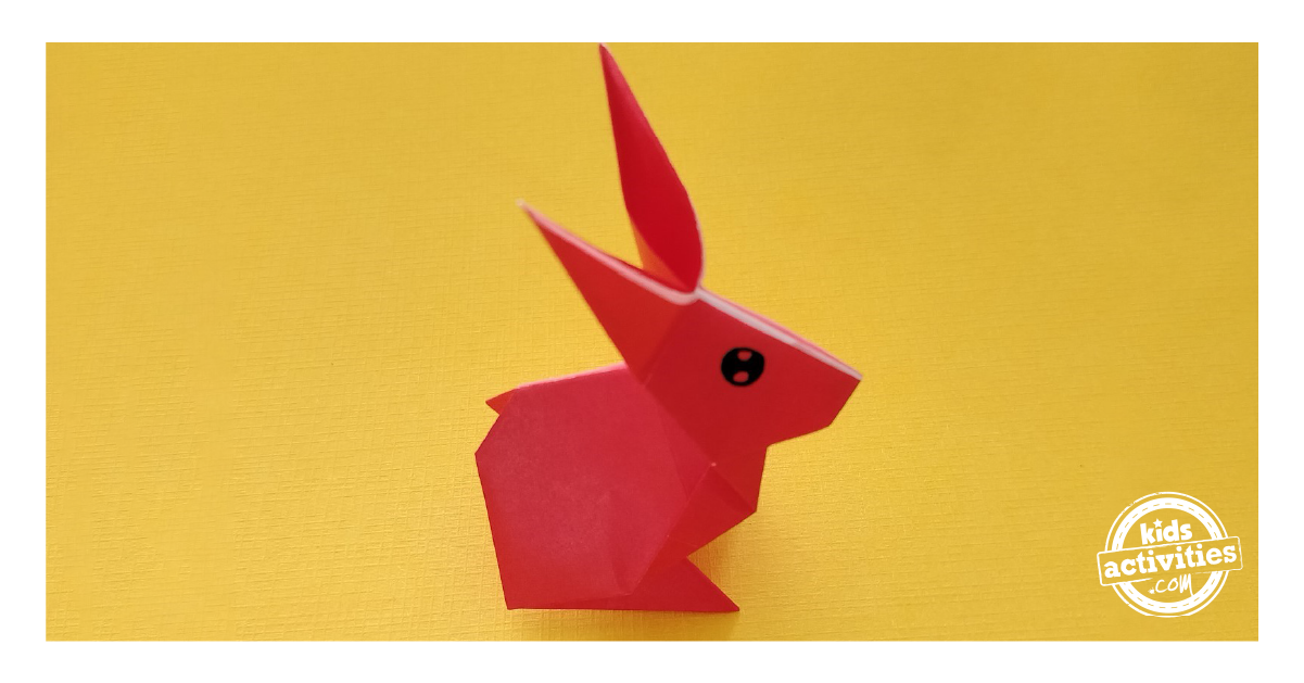 Cute Origami Bunny Tutorial for Kids | Kids Activities Blog