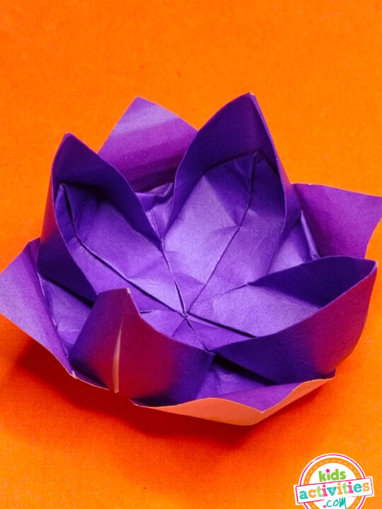 Origami Lotus Flower How To Make A Simple Origami Lotus Flower
