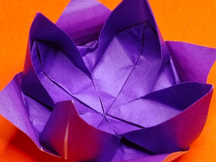 Origami Lotus How To Make A Simple Origami Lotus Flower: 14 Steps