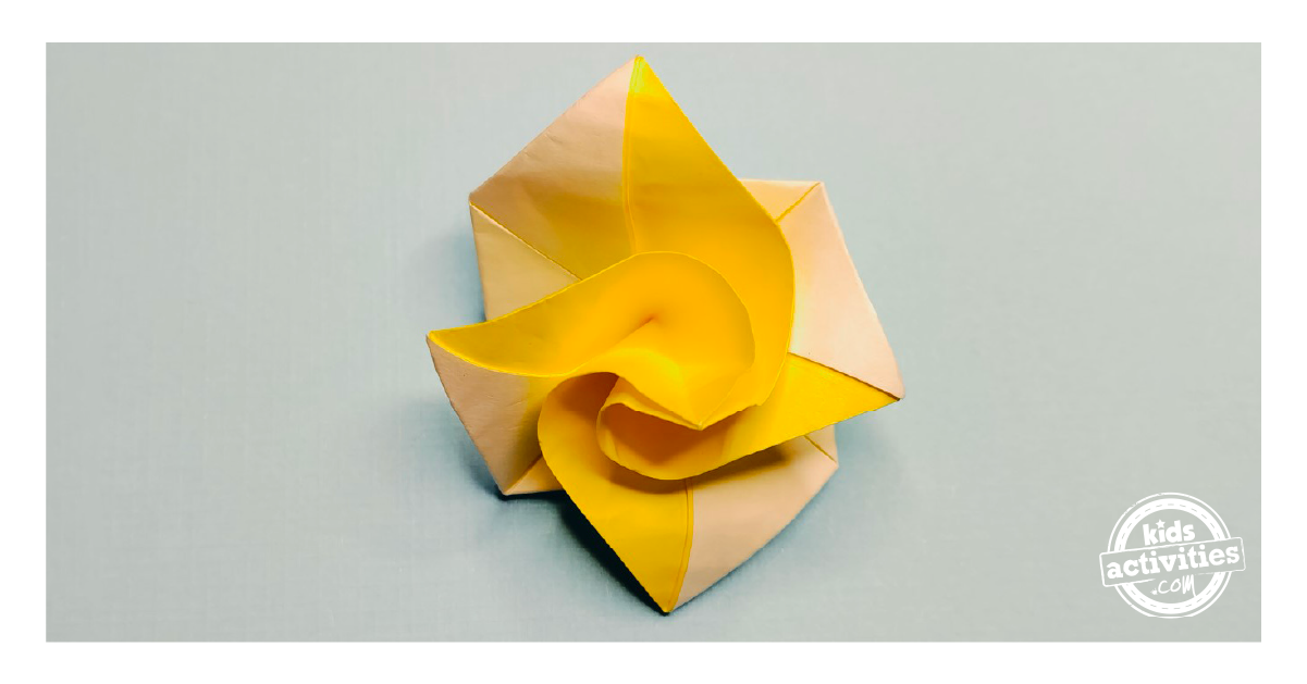 How To Make A Beautiful Origami Rose | Kids Activities Blog
