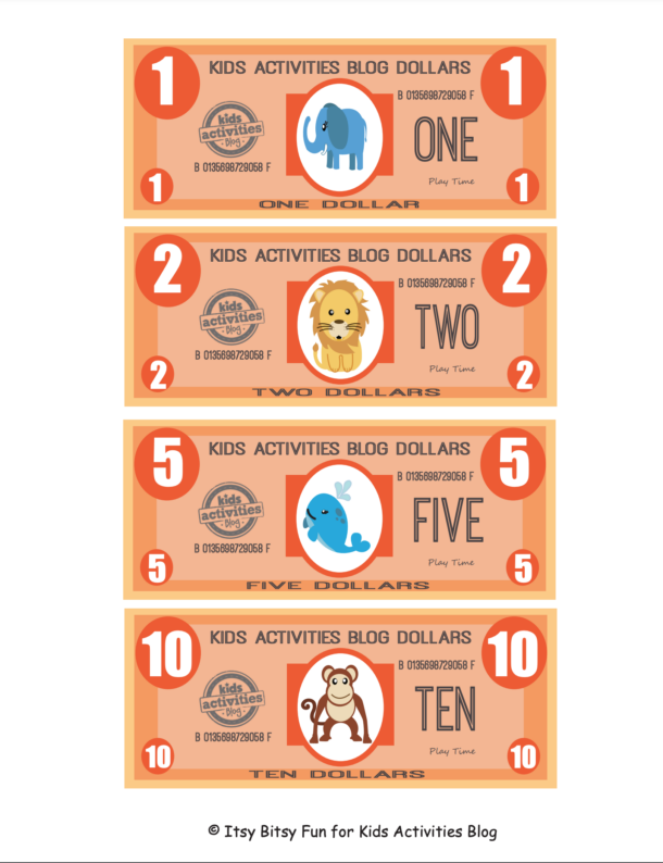 Free Printable Play Money for Kids | Kids Activities Blog