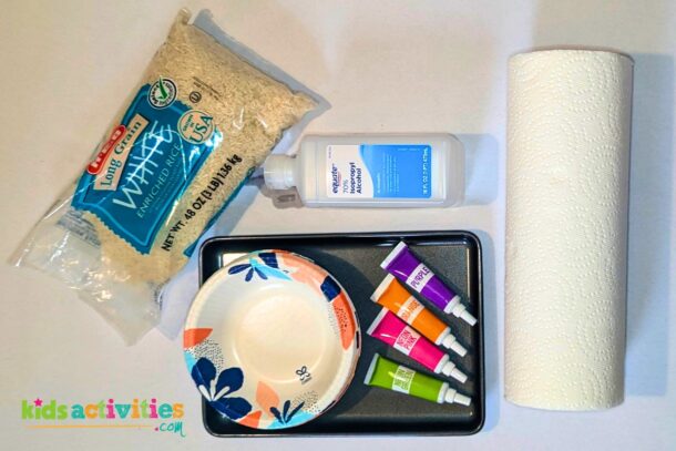 Colored Rice Mosaic Art & Sensory Activity | Kids Activities Blog