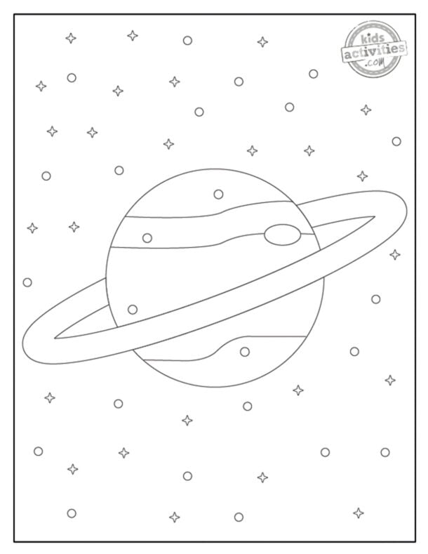 Saturn Coloring Pages | Kids Activities Blog