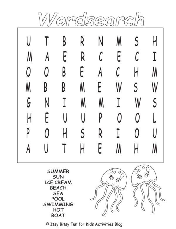 Printable Summer Activity Sheets | Kids Activities Blog