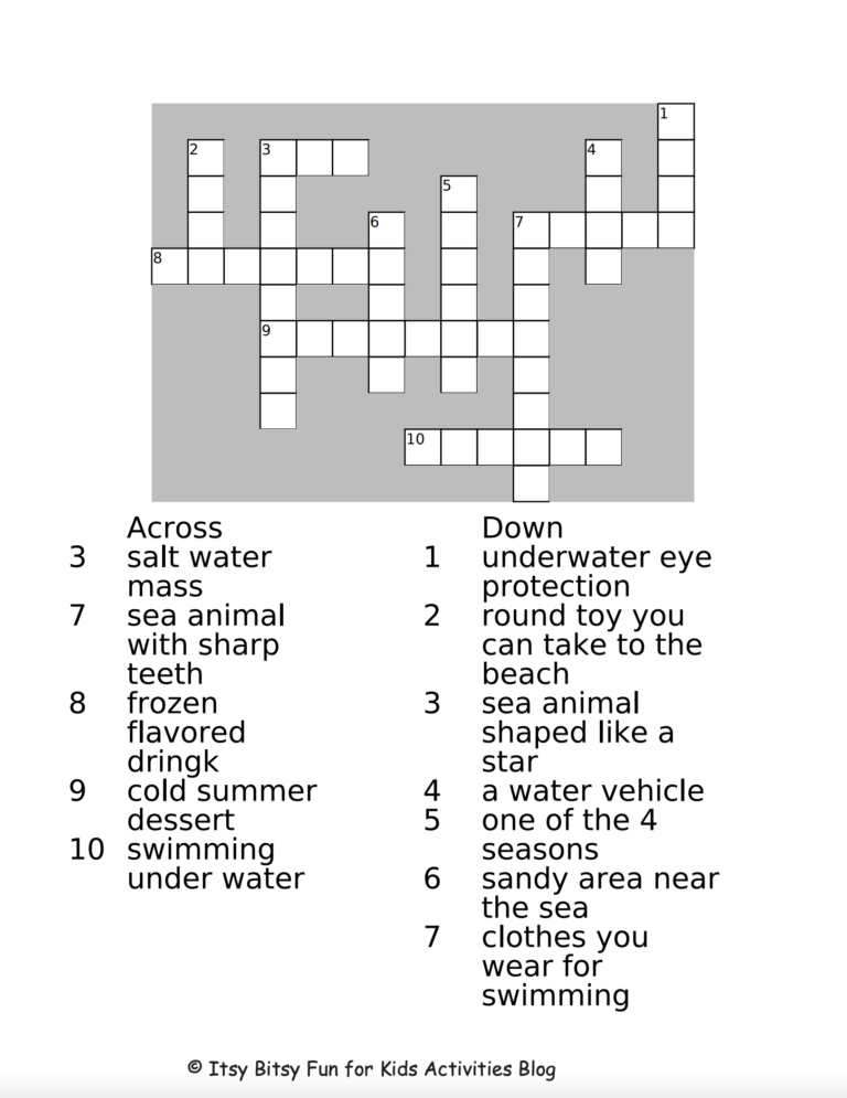 Printable Summer Activity Sheets | Kids Activities Blog