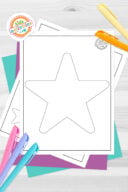 5-Point Star Template {Free Printable} | Kids Activities Blog