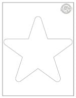 5-Point Star Template {Free Printable} | Kids Activities Blog