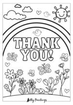 24 Free Thank You Coloring Pages for Teachers & Veterans | Kids ...