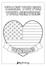 24 Free Thank You Coloring Pages for Teachers & Veterans | Kids ...
