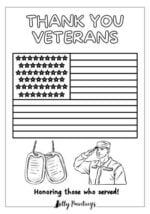 24 Free Thank You Coloring Pages for Teachers & Veterans | Kids ...