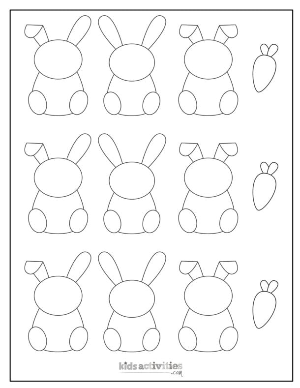 Super Cute Bunny Template To Print! Kids Activities Blog