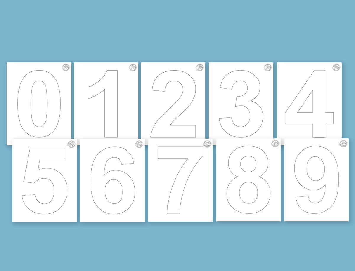 Cardboard Number Templates For Endless Crafts | Kids Activities Blog