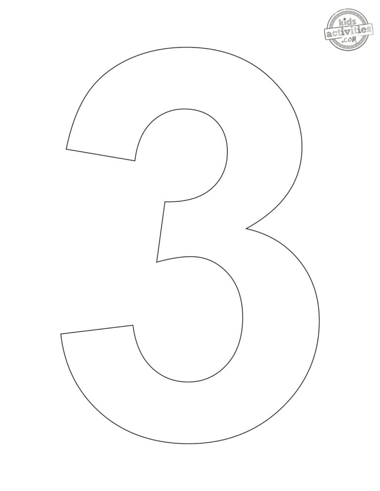 Cardboard Number Templates For Endless Crafts | Kids Activities Blog