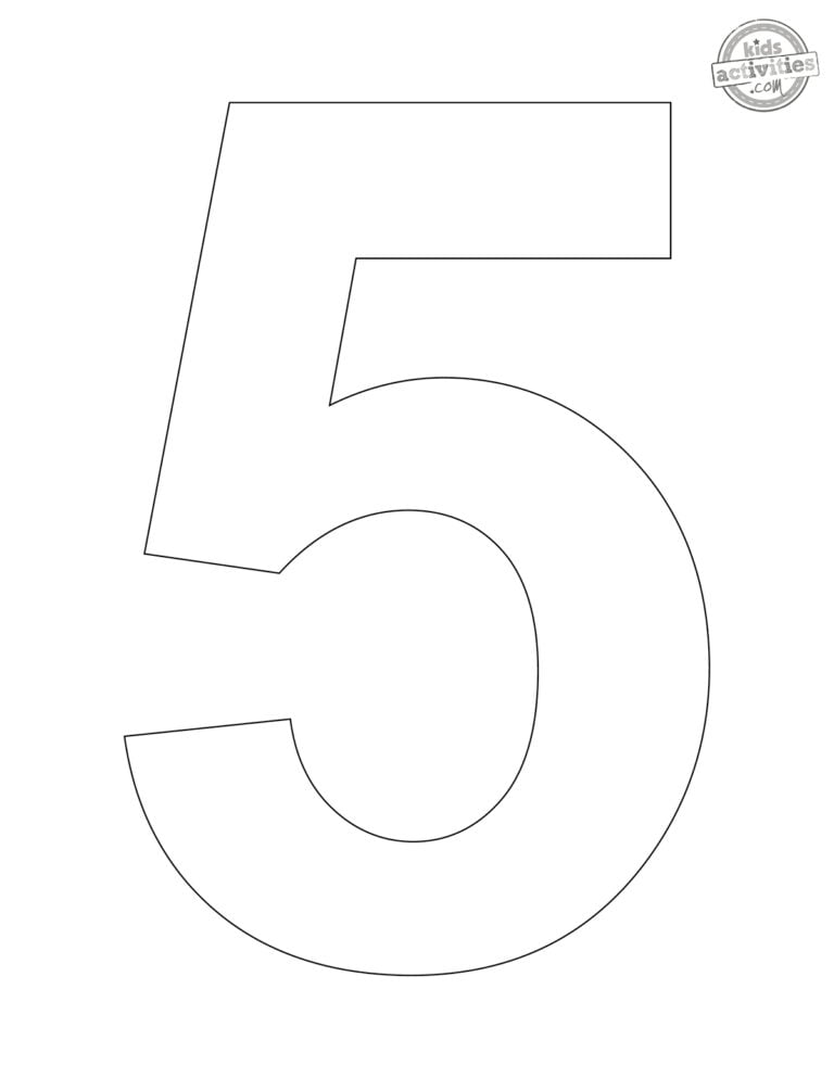 Cardboard Number Templates For Endless Crafts | Kids Activities Blog