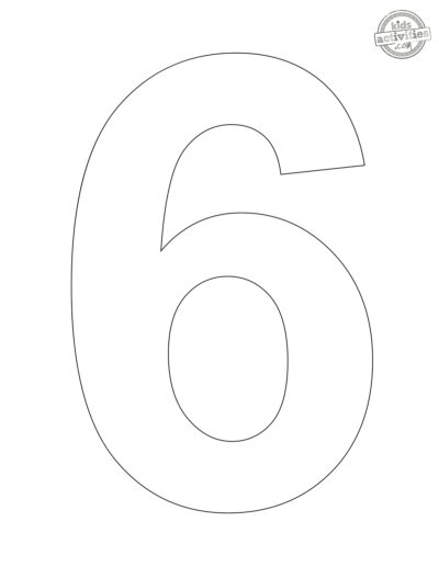 Cardboard Number Templates For Endless Crafts | Kids Activities Blog
