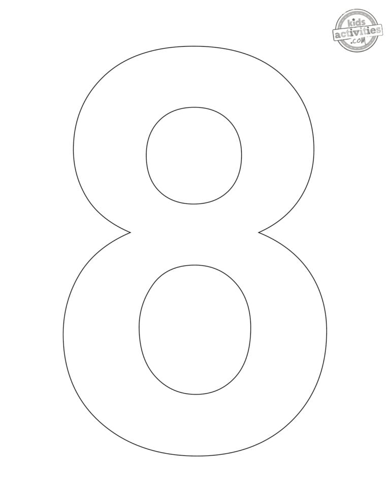 Cardboard Number Templates For Endless Crafts | Kids Activities Blog