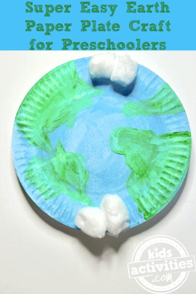 Super Easy Earth Paper Plate Craft for Preschoolers | Kids Activities Blog