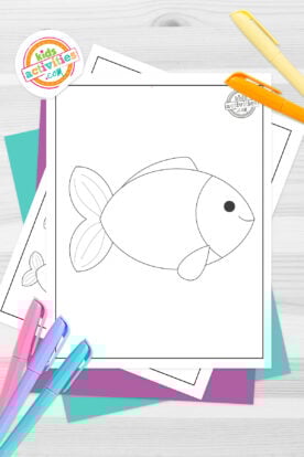 Gulp Gulp... Free Fish Template To Print! | Kids Activities Blog