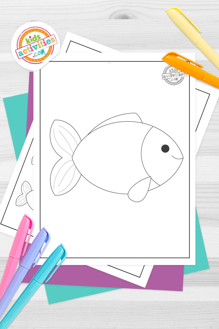 Gulp Gulp... Free Fish Template To Print! | Kids Activities Blog