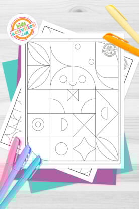 Free Geometric Art Printables For Kids | Kids Activities Blog