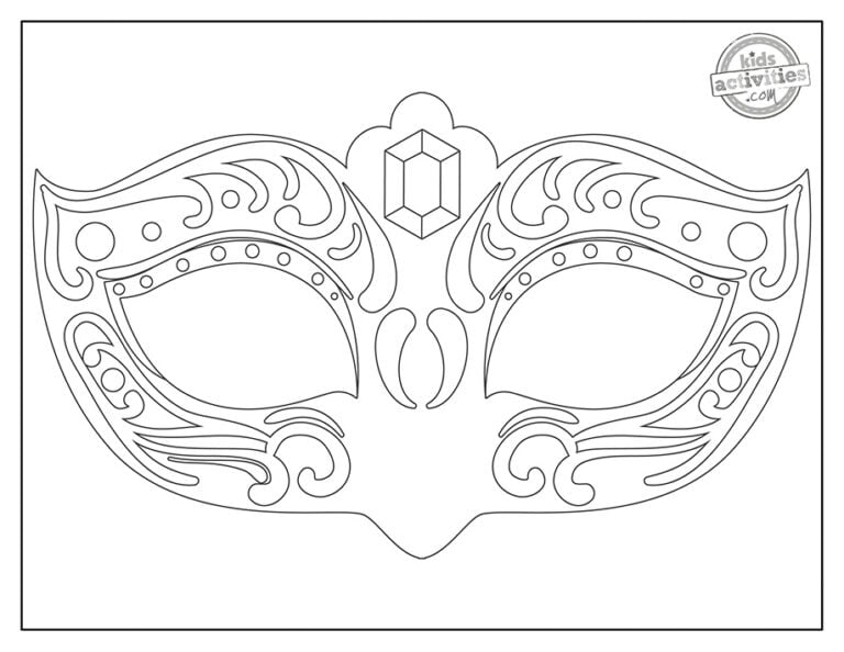 Printable Masquerade Mask For Kids and Adults | Kids Activities Blog