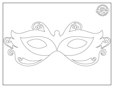 Printable Masquerade Mask For Kids and Adults | Kids Activities Blog