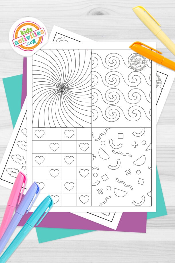 Printable Patterns To Draw In Your Sketchbook | Kids Activities Blog