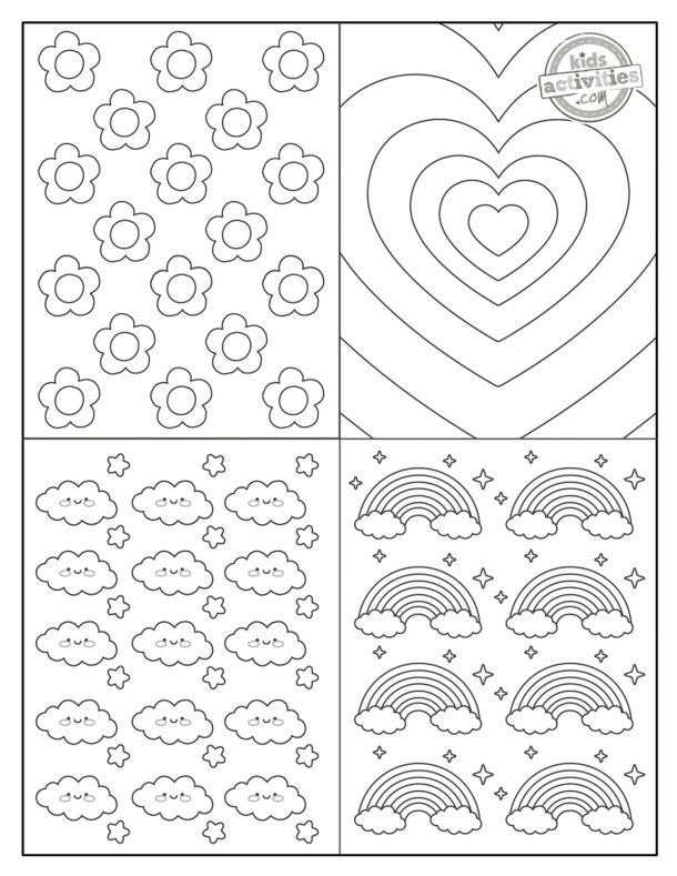 Printable Patterns To Draw In Your Sketchbook | Kids Activities Blog